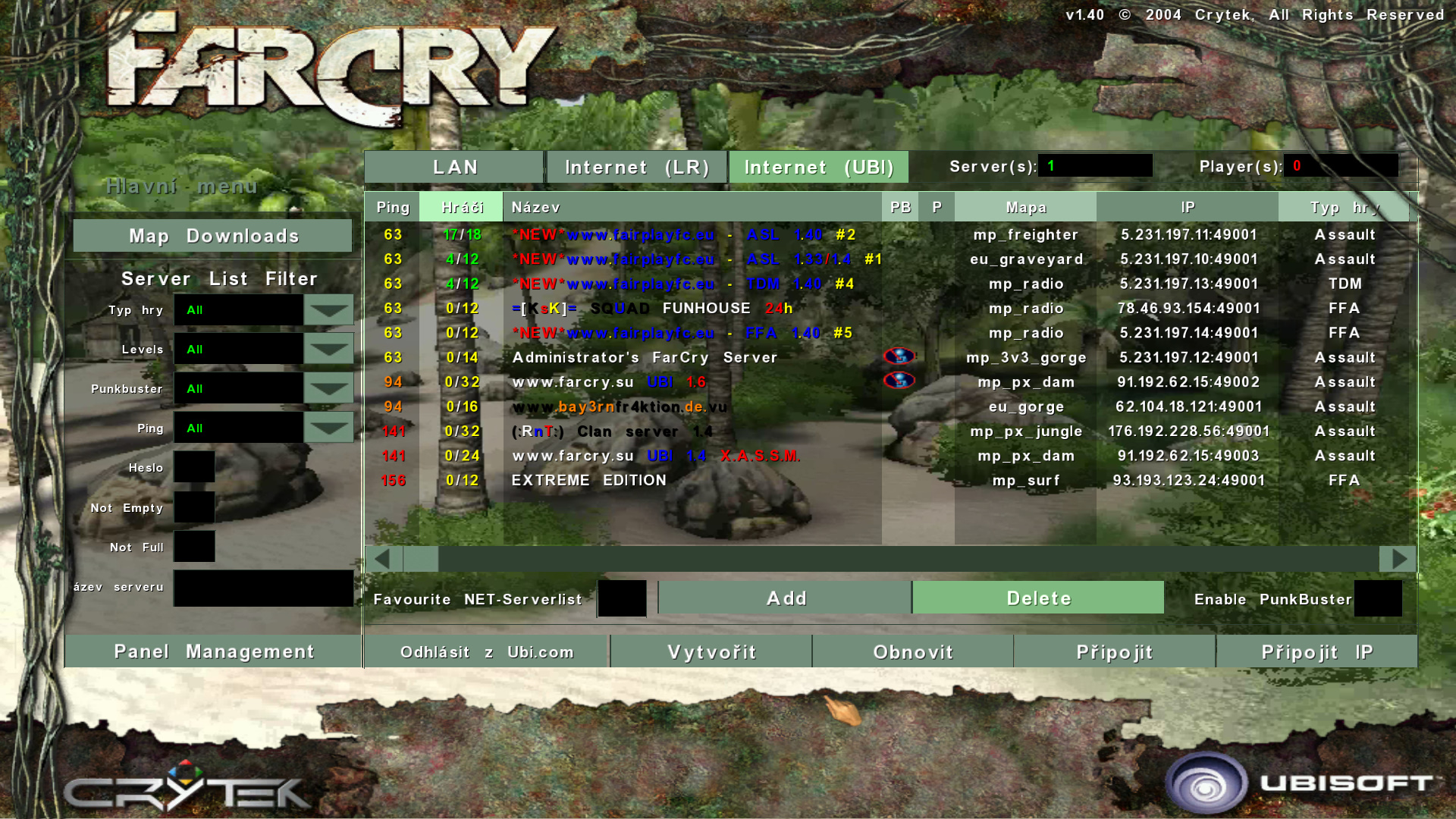Multiplayer Far Cry 1 – NEJVĚTŠÍ CZ WEB K FAR CRY SÉRII Multiplayer Far Cry 1 – NEJVĚTŠÍ CZ WEB K FAR CRY SÉRII